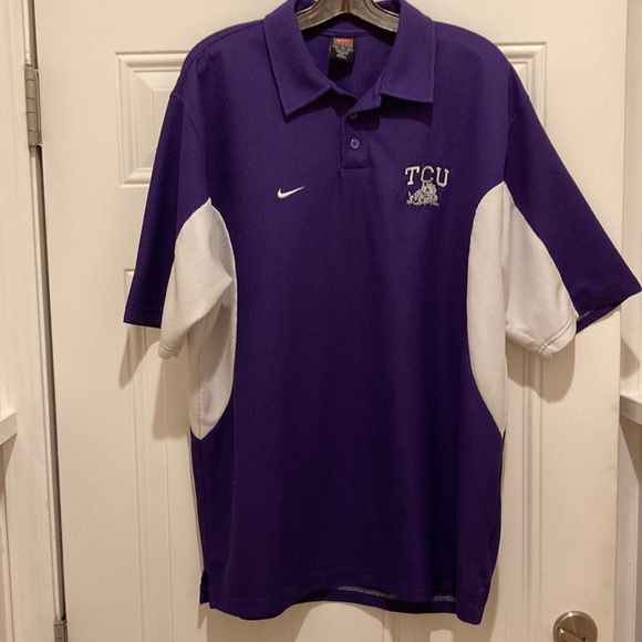 Nike | Shirts | Tcu Polo Nike Team Dri Fit Xl | Poshmark